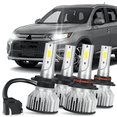 For Mitsubishi Outlander 2014-2017 2018 2019 2020 White LED Headlight ...