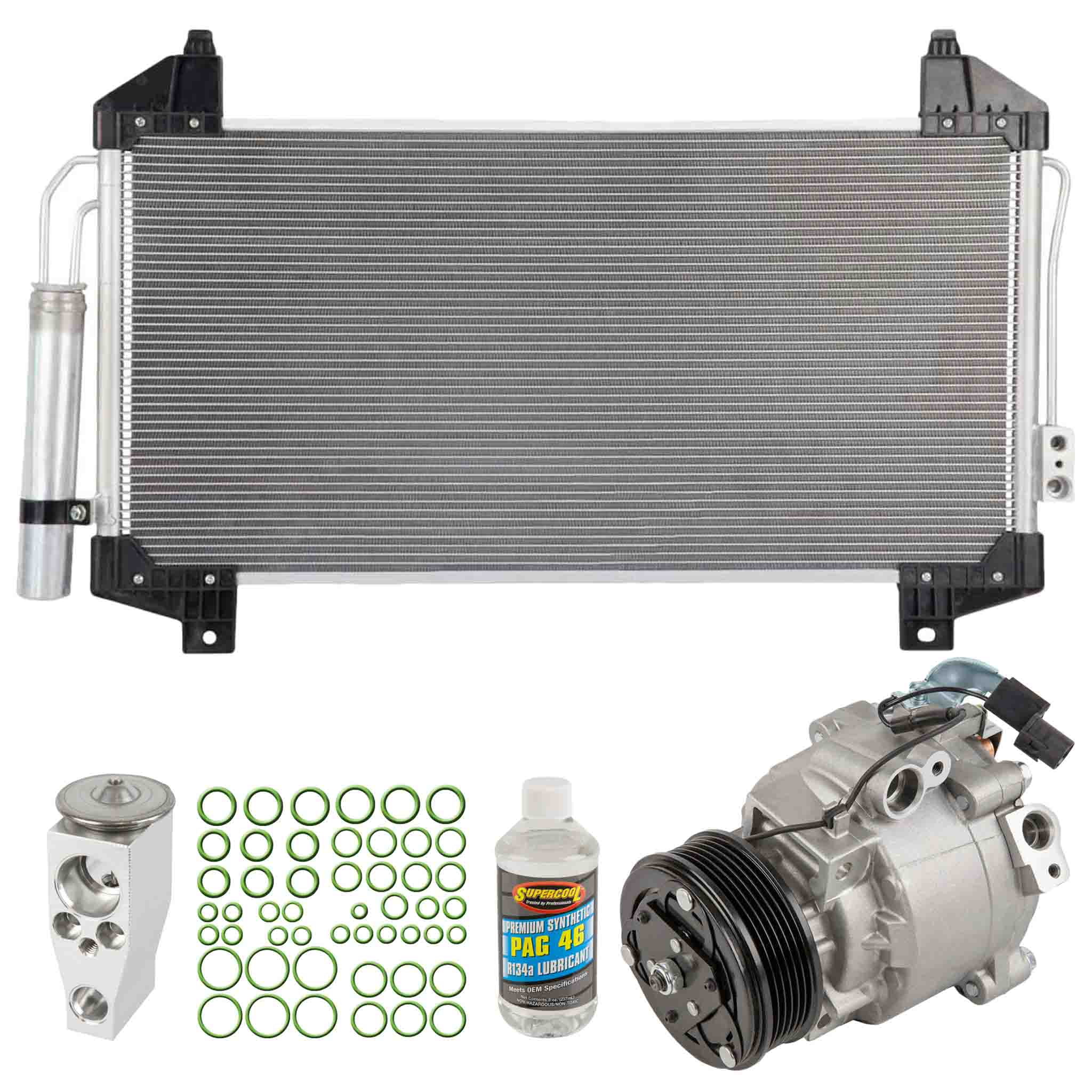 For Mitsubishi Outlander 2016 A/C Kit w/ AC Compressor Condenser ...