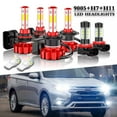 For Mitsubishi Outlander 2017 2018 2019 LED Headlight High Low Beam Fog ...