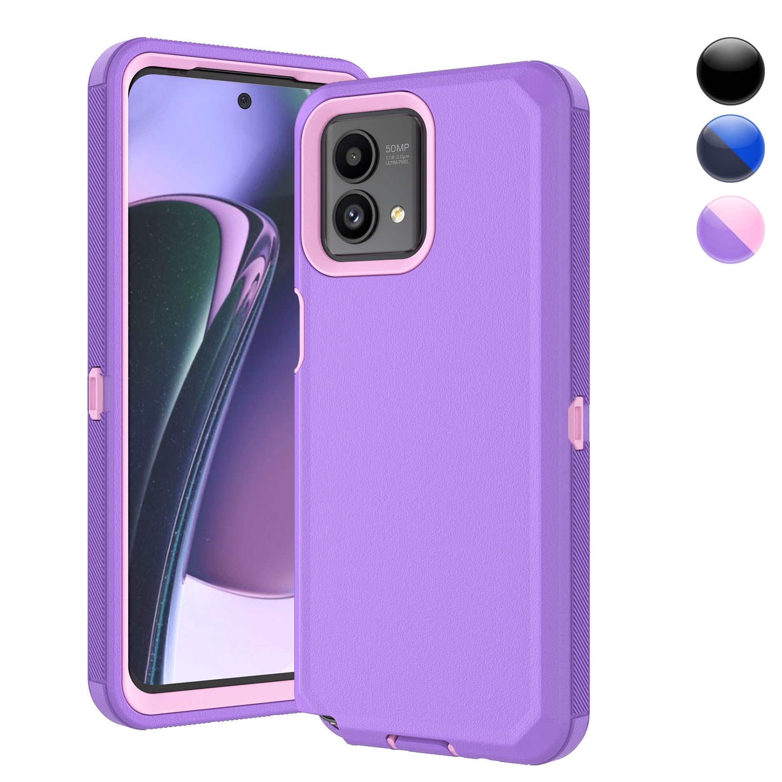 Njjex Moto G 5G 2023 Case, Shockproof Durable 6.5-inch Silicone Plastic ...