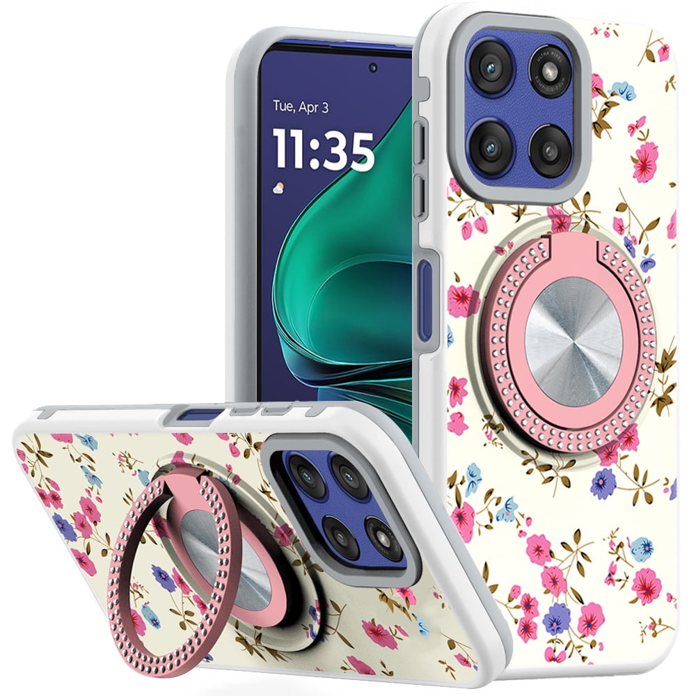 For Moto G Stylus 5G 2025 Metal Diamond CD Pattern Design Matte ...