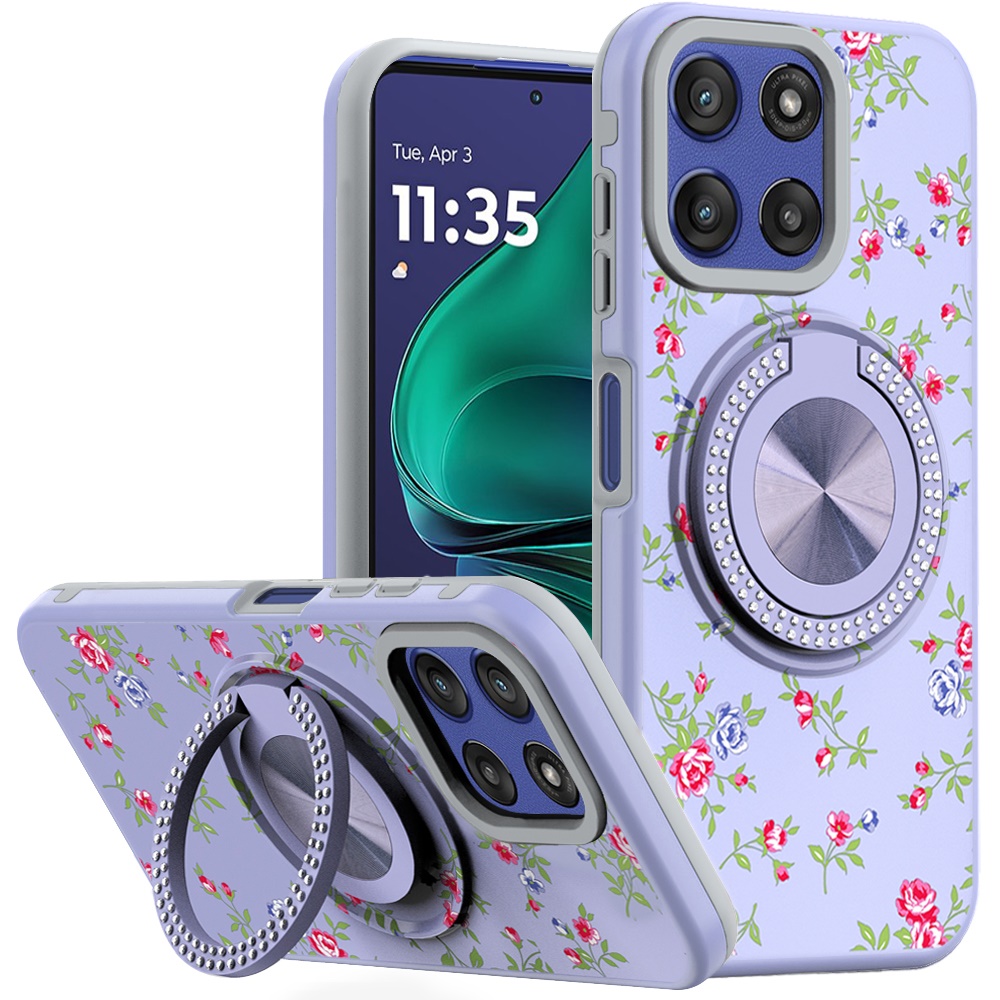 For Moto G Stylus 5G 2026/2025 Metal Diamond CD Pattern Design Matte ...