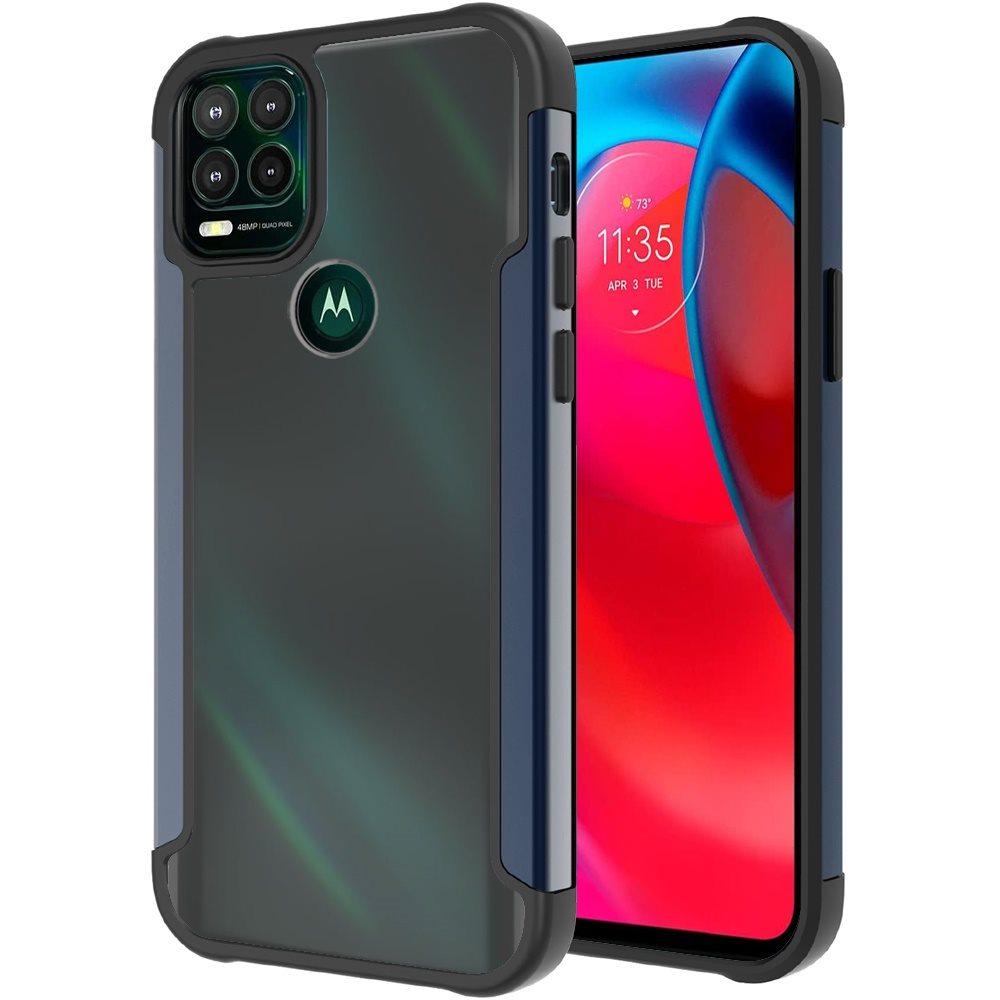 For Moto G Stylus 5G XT2131DL Aluminium Alloy Transparent PC TPU Slick ...