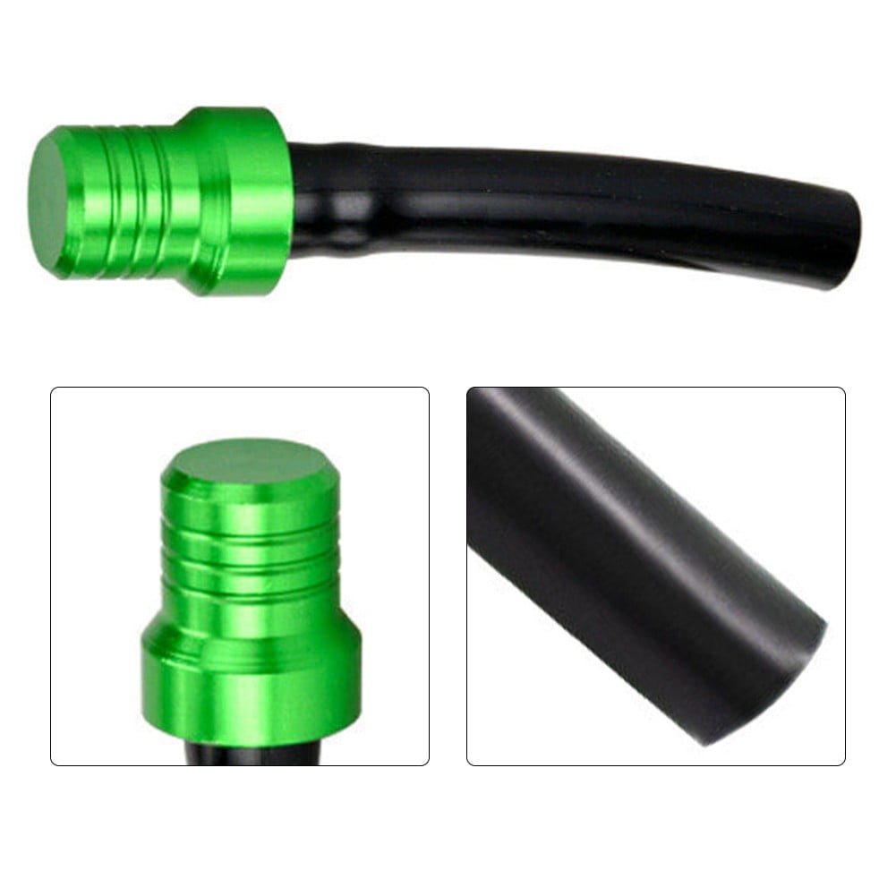 For Motorcycle Green Fuel Gas Tank Cap Air Vent Breather Valve Hose ...