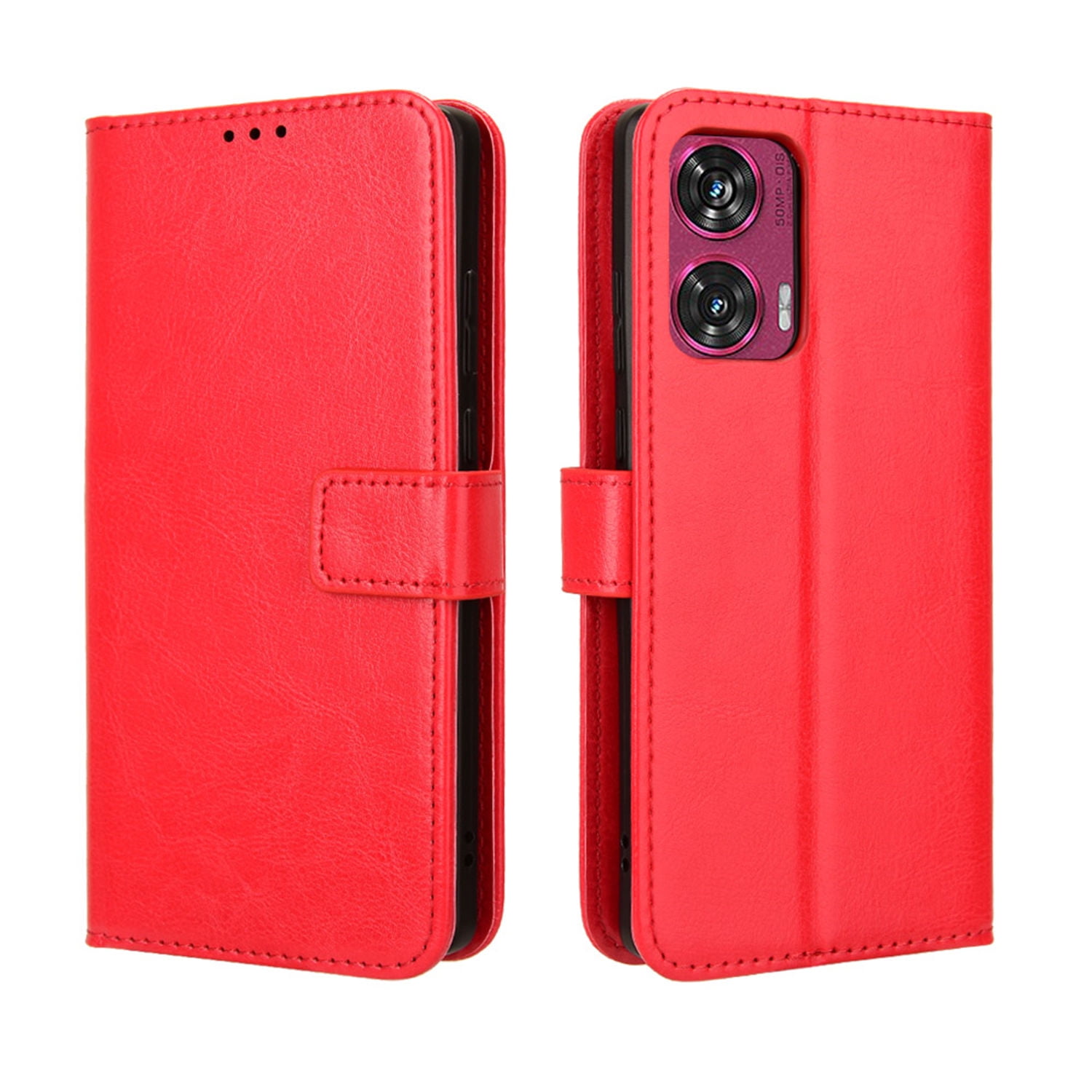 For Motorola Edge 50 Fusion 5G Phone Case, Leather Wallet Case with ...