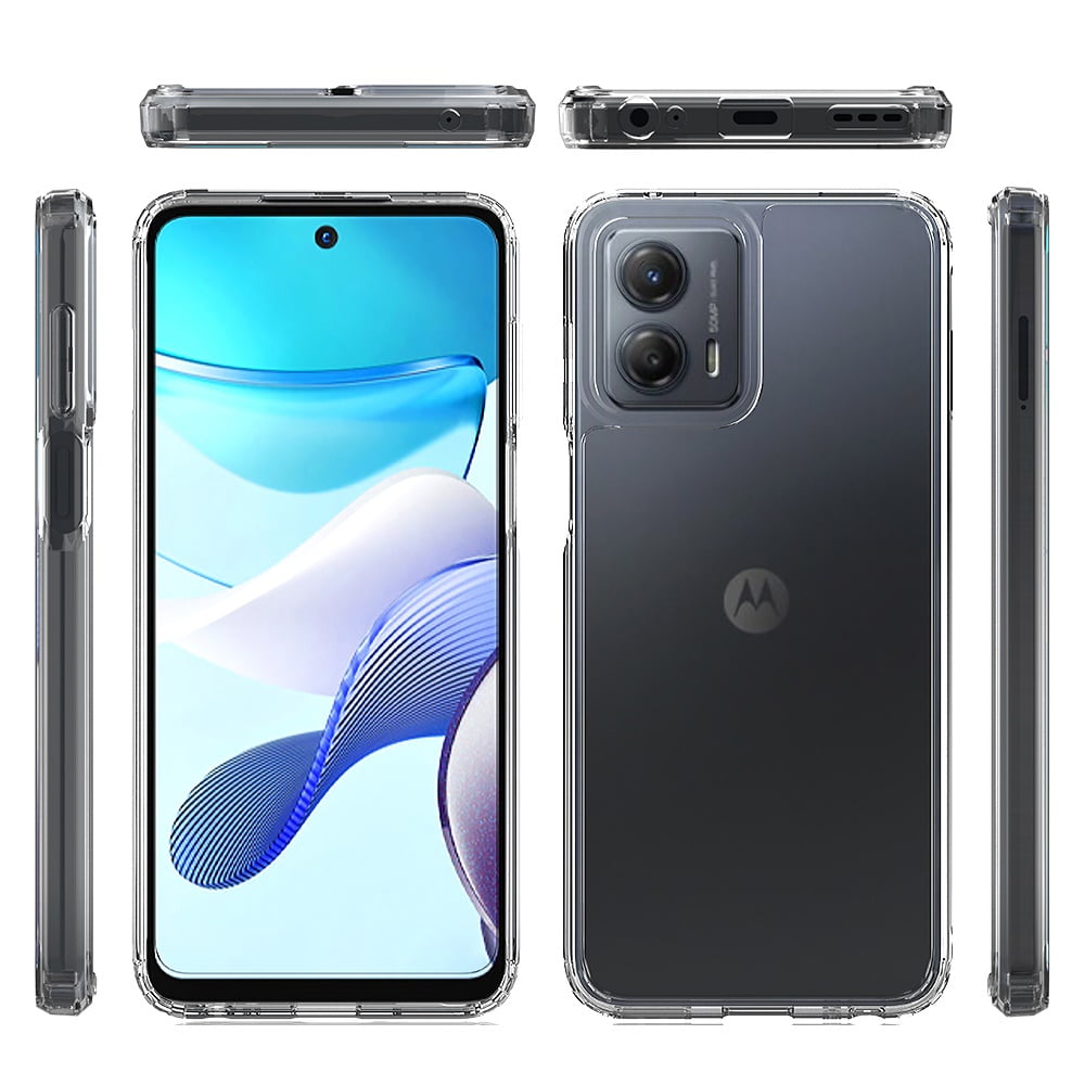 For Motorola MOT G 5G 2023 Clear Transparent Hybrid Case Cover - Clear ...