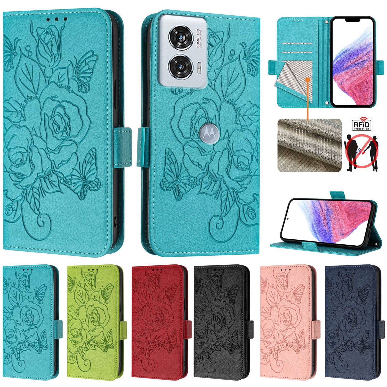 For Motorola MOTO G 5G 2025 PU Leather Phone Case with Credit Card Slot ...