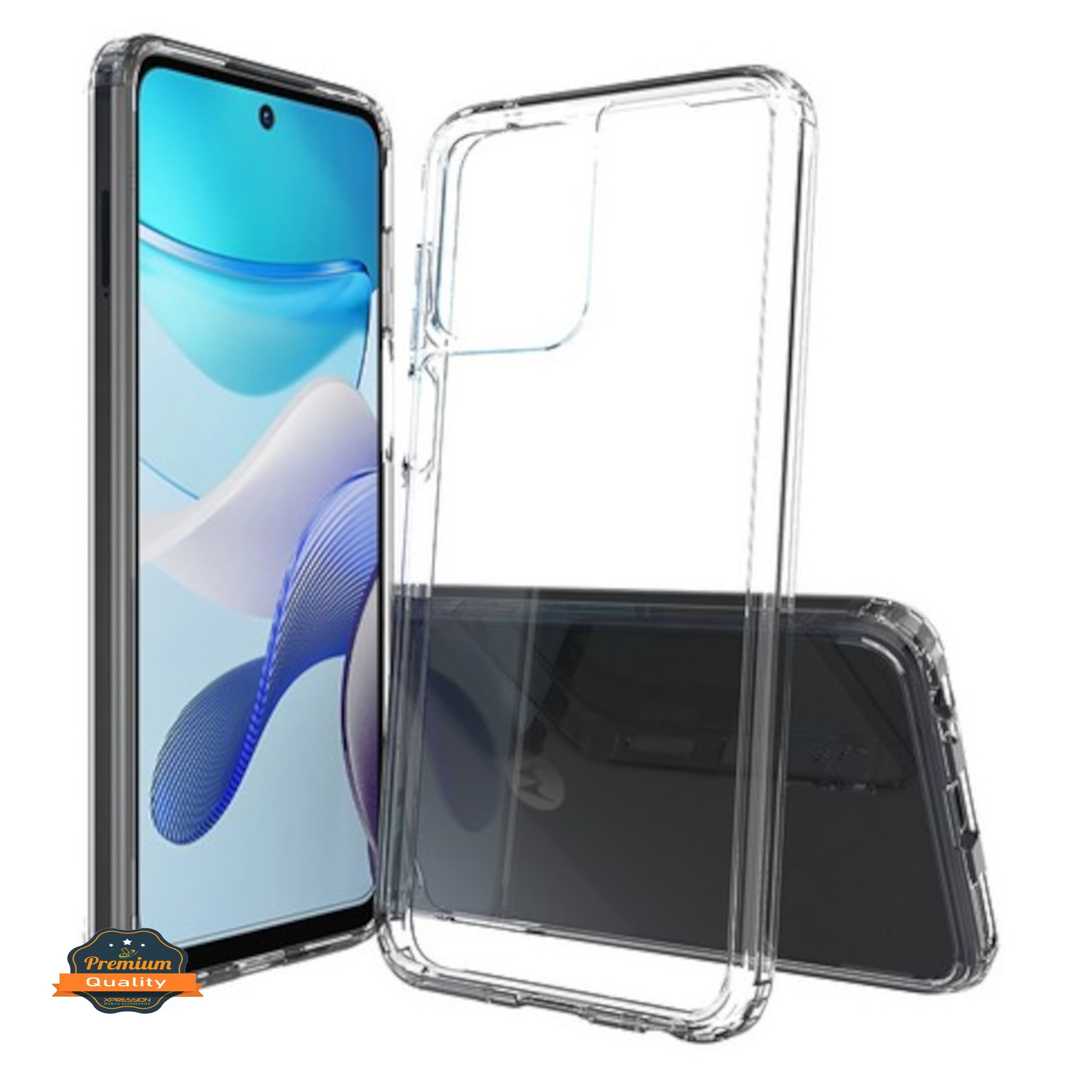 For Motorola Moto Edge 2024 Crystal HD Clear Back Panel + TPU Bumper ...