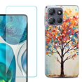 For Motorola Moto G 5G 2025 Phone Case Cover with Tempered Glass Screen ...