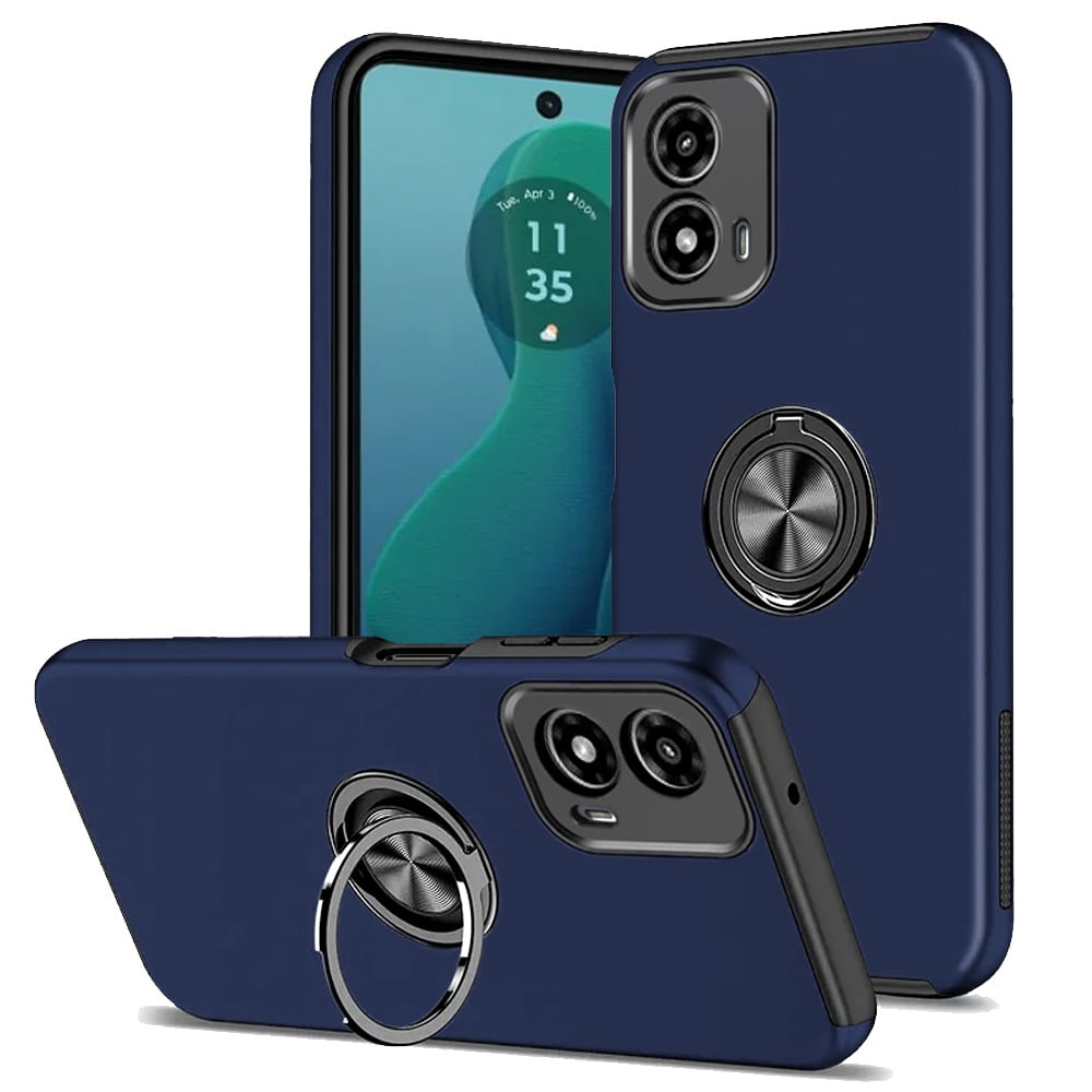 For Motorola Moto G 5G 2024 CHIEF Oil Painted Magnetic Ring Stand ...