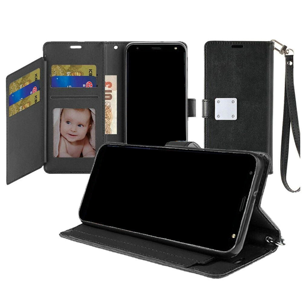 For Motorola Moto G Go XT2163-7 Wallet ID Flip Pouch Cover Cellphone ...