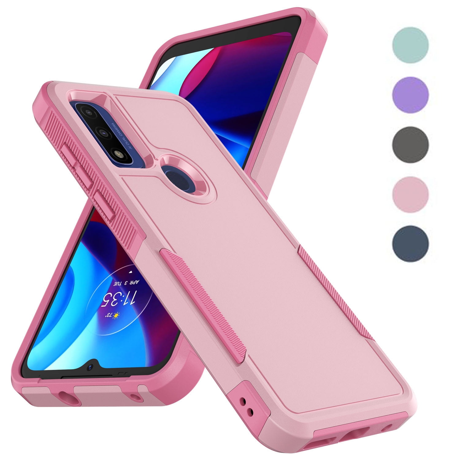 Takfox Motorola Moto G Play 2023 Case, Shockproof Silicone Cover ...