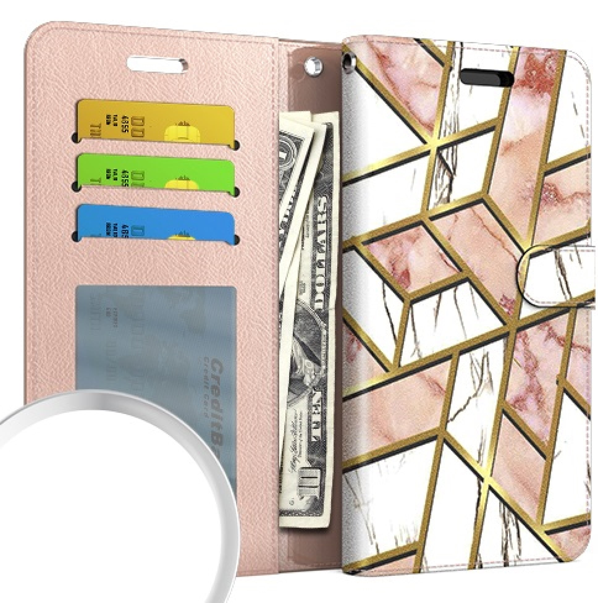 For Motorola Moto G Play 2023 XT2271DL Wallet Cover Phone Case - Marble ...