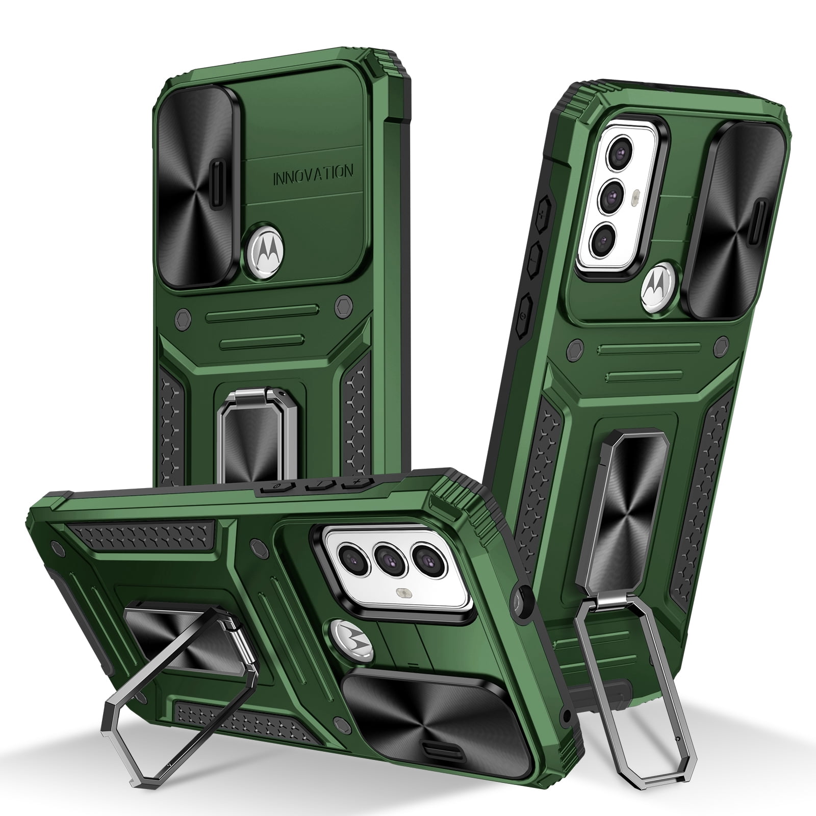 For Motorola Moto G Power 2022 Armor Case Stand, [Built in Kickstand ...