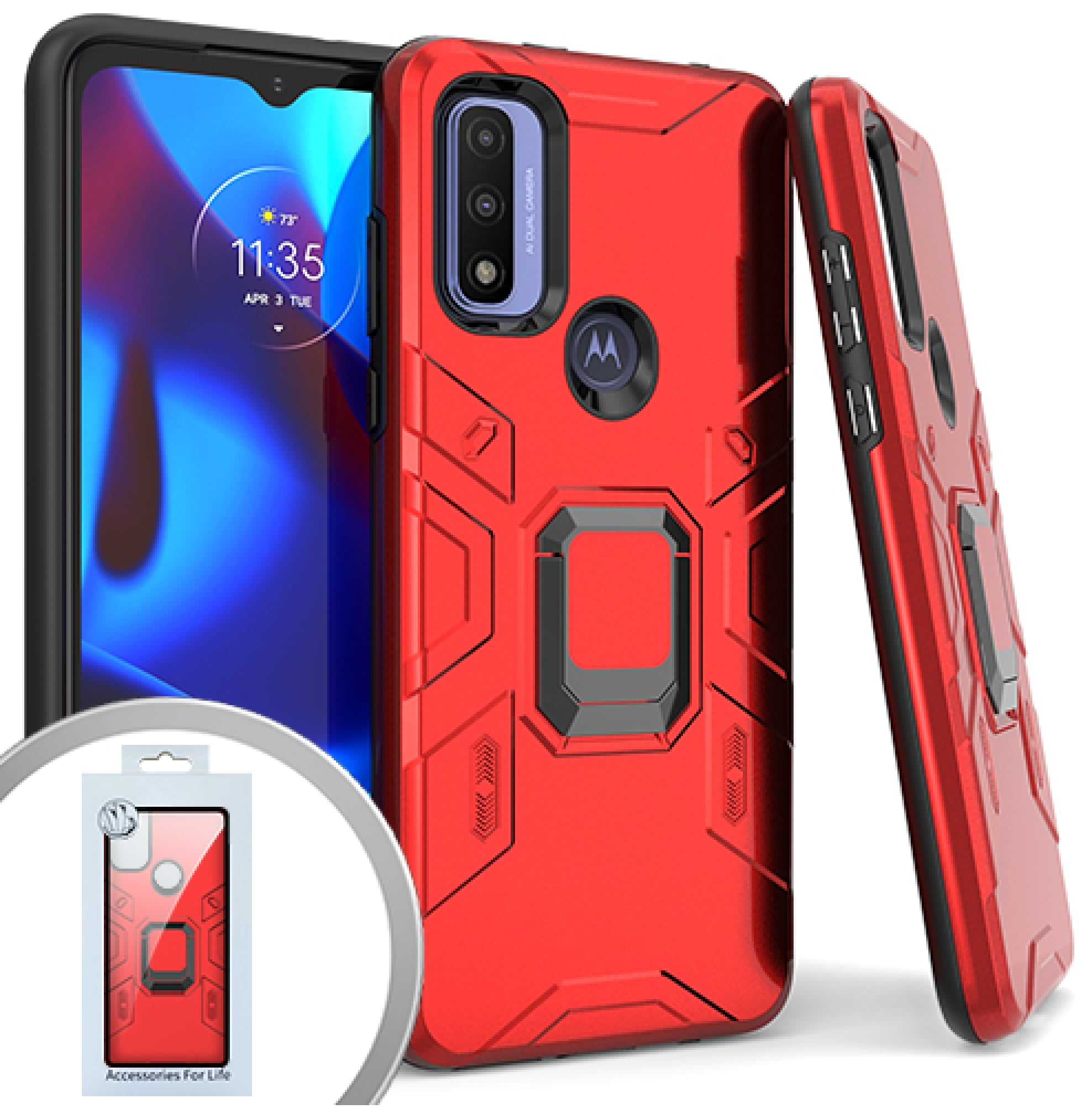 For Motorola Moto G Power 2022 XT2165DL Advanced Kickstand Cover Phone ...