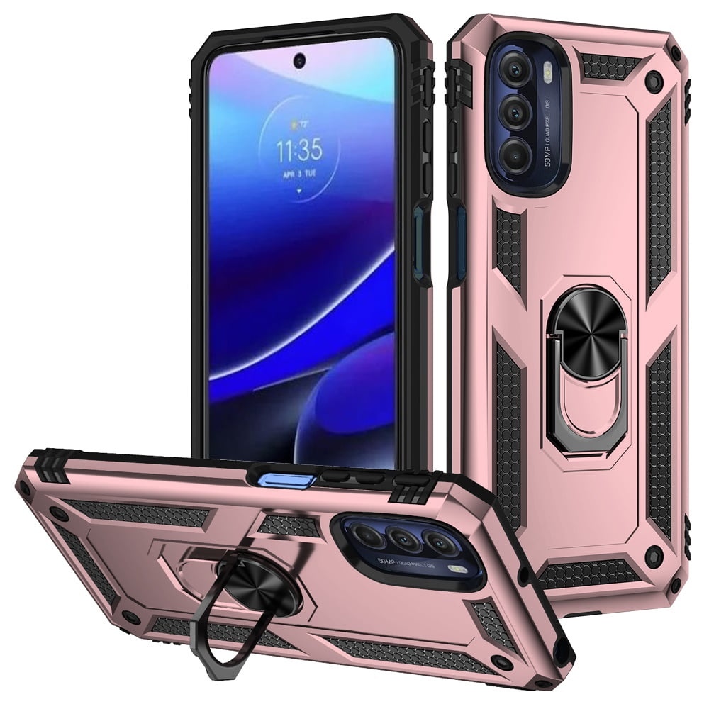 For Motorola Moto G Power 2022 XT2165DL Kickstand Hybrid Phone Cover ...