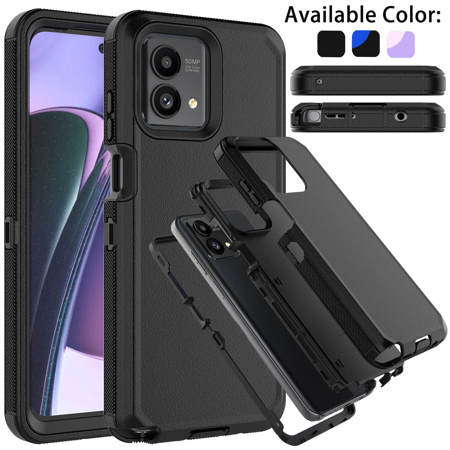 Ebizware Dual Layer Military Grade Heavy Duty Cell Phone Case for ...