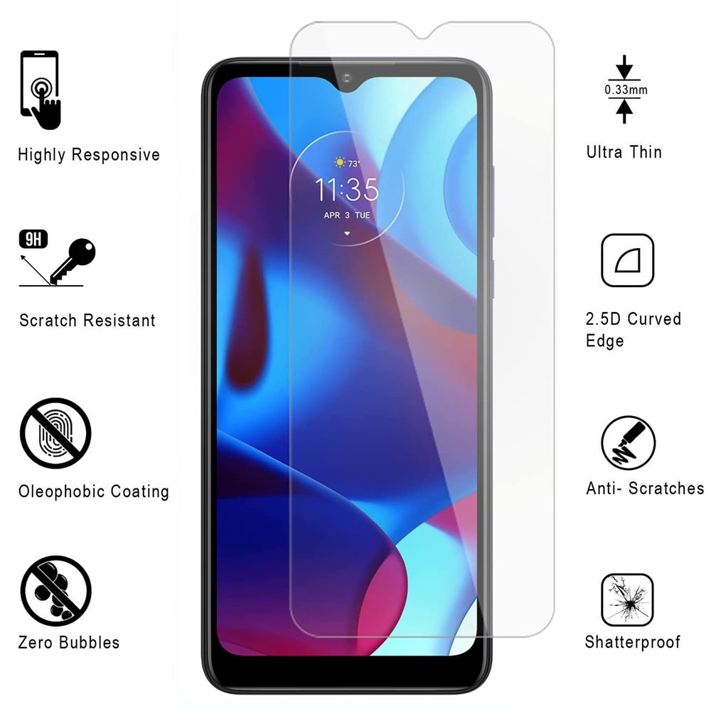 Kuteck Tempered Glass Screen Film Protector for Motorola Moto G Stylus ...