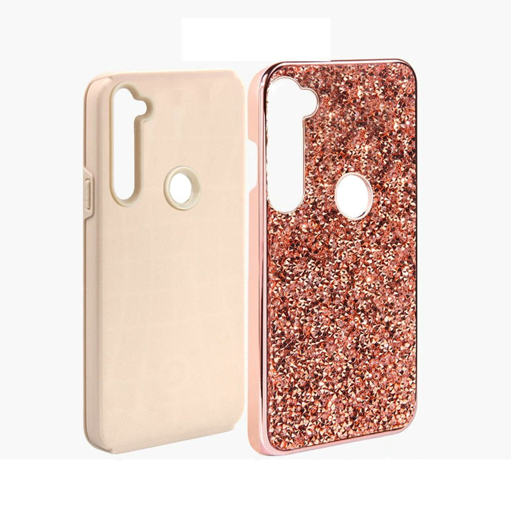 For Motorola Moto G Stylus Deluxe Glitter Diamond Case Cover - Rose ...