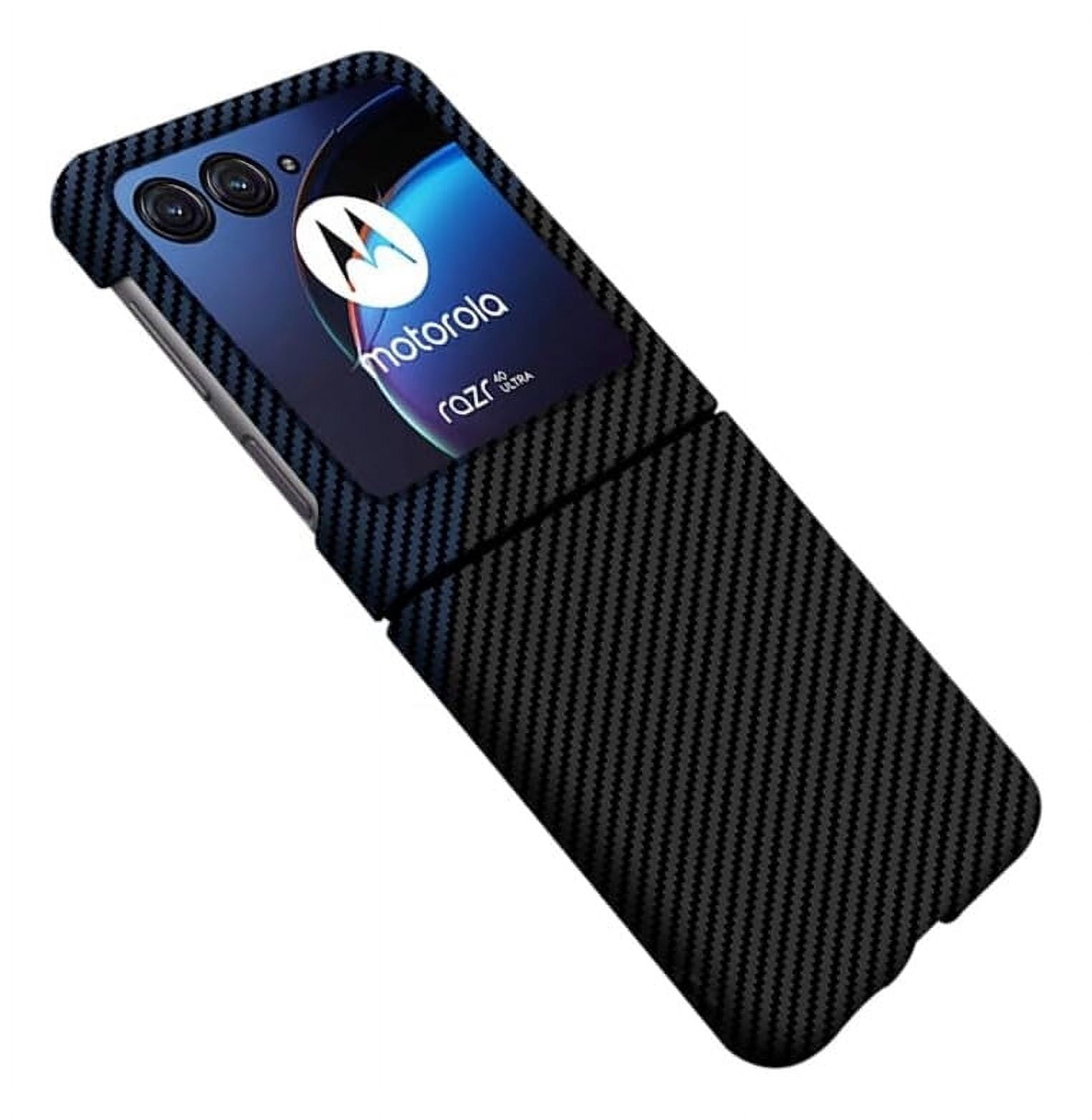 For Motorola Moto Razr 40 Ultra Luxury Slim Fit Carbon Fiber Texture ...