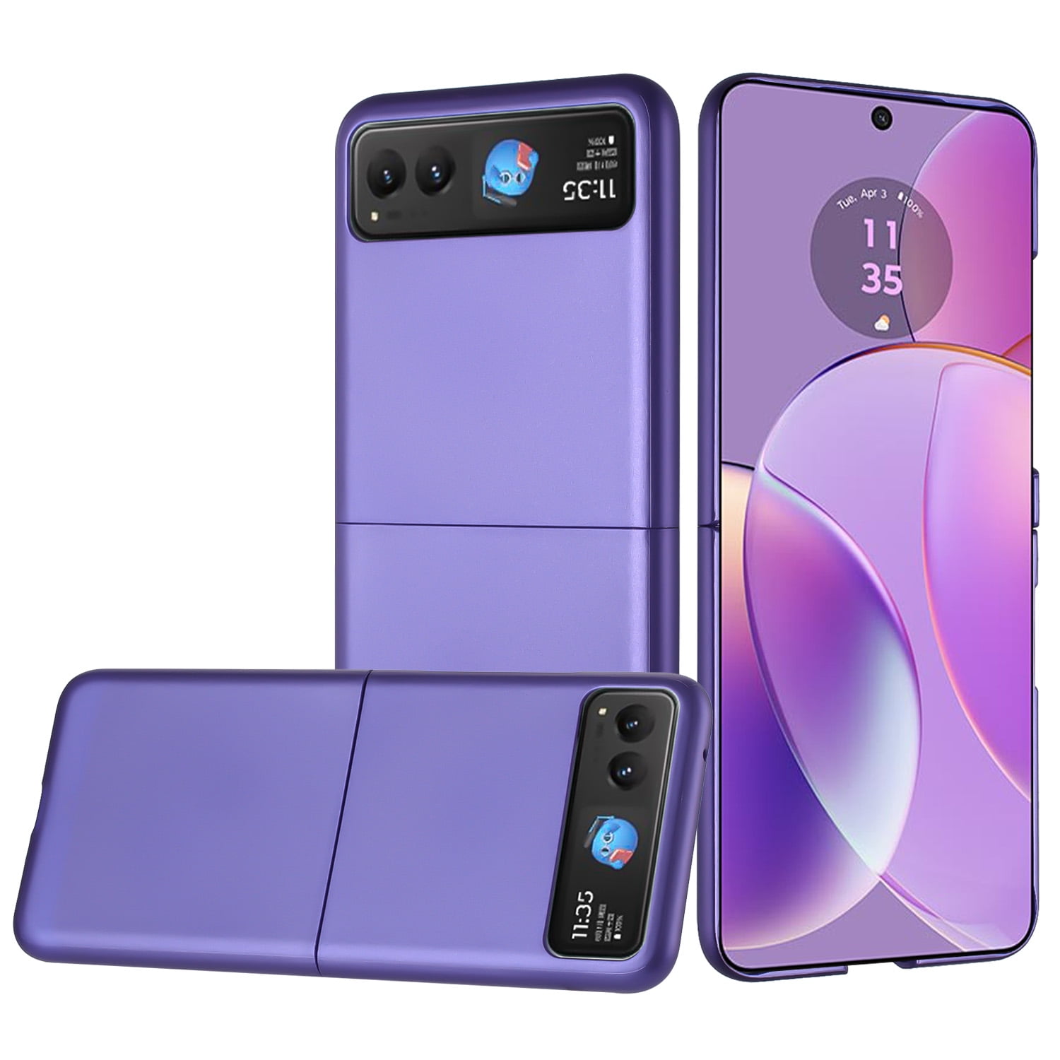 For Motorola Razr 2023 Case Slim Full Body Shockproof Matte Hard Cover ...