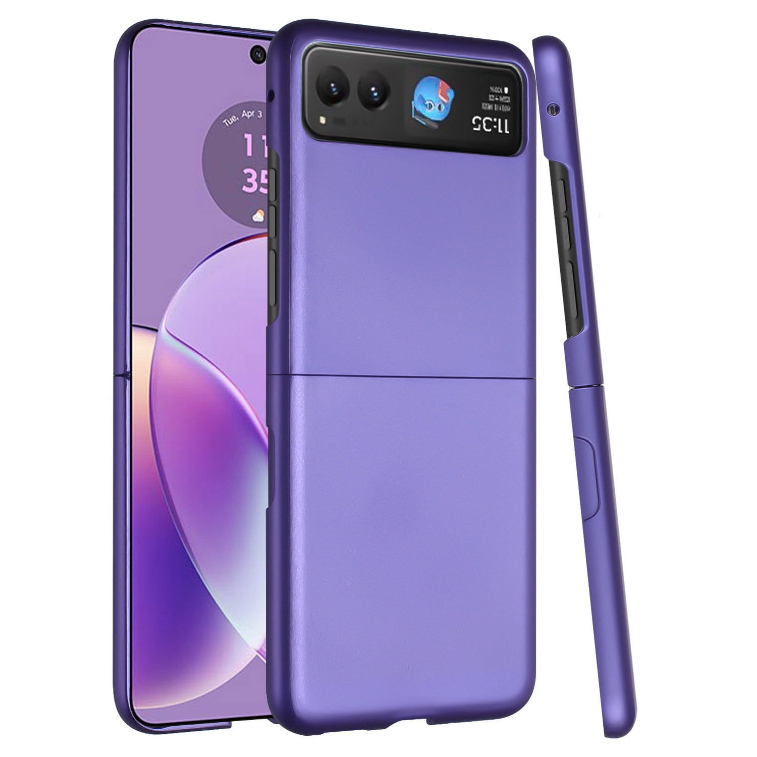 For Motorola Razr 2023 Slim Fit Flip Snap On Hybrid Shockproof Hard PC ...
