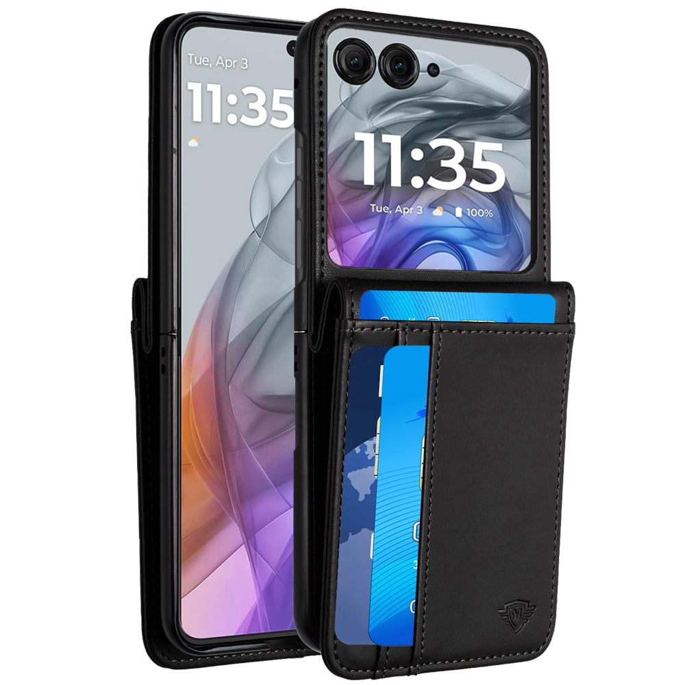 For Motorola Razr 2025/2024 Case Vegan Leather Luxury Wallet with Card ...