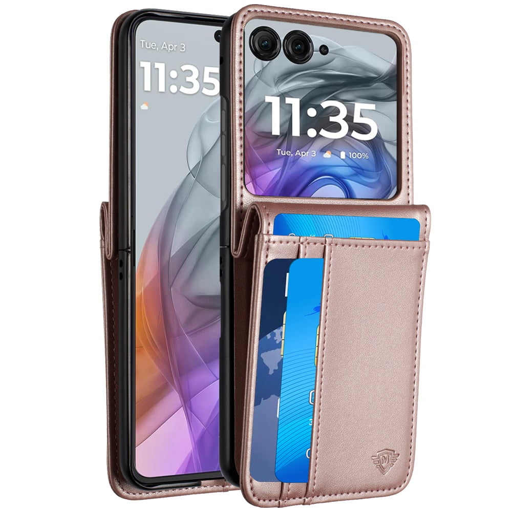 For Motorola Razr 2025/2024 Case Vegan Leather Luxury Wallet with Card ...