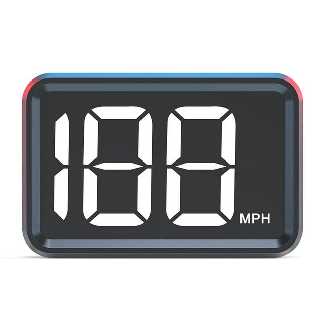 For Mph Km/H Car Hud Head-Up Display Gps Digital Speedometer Big Font ...