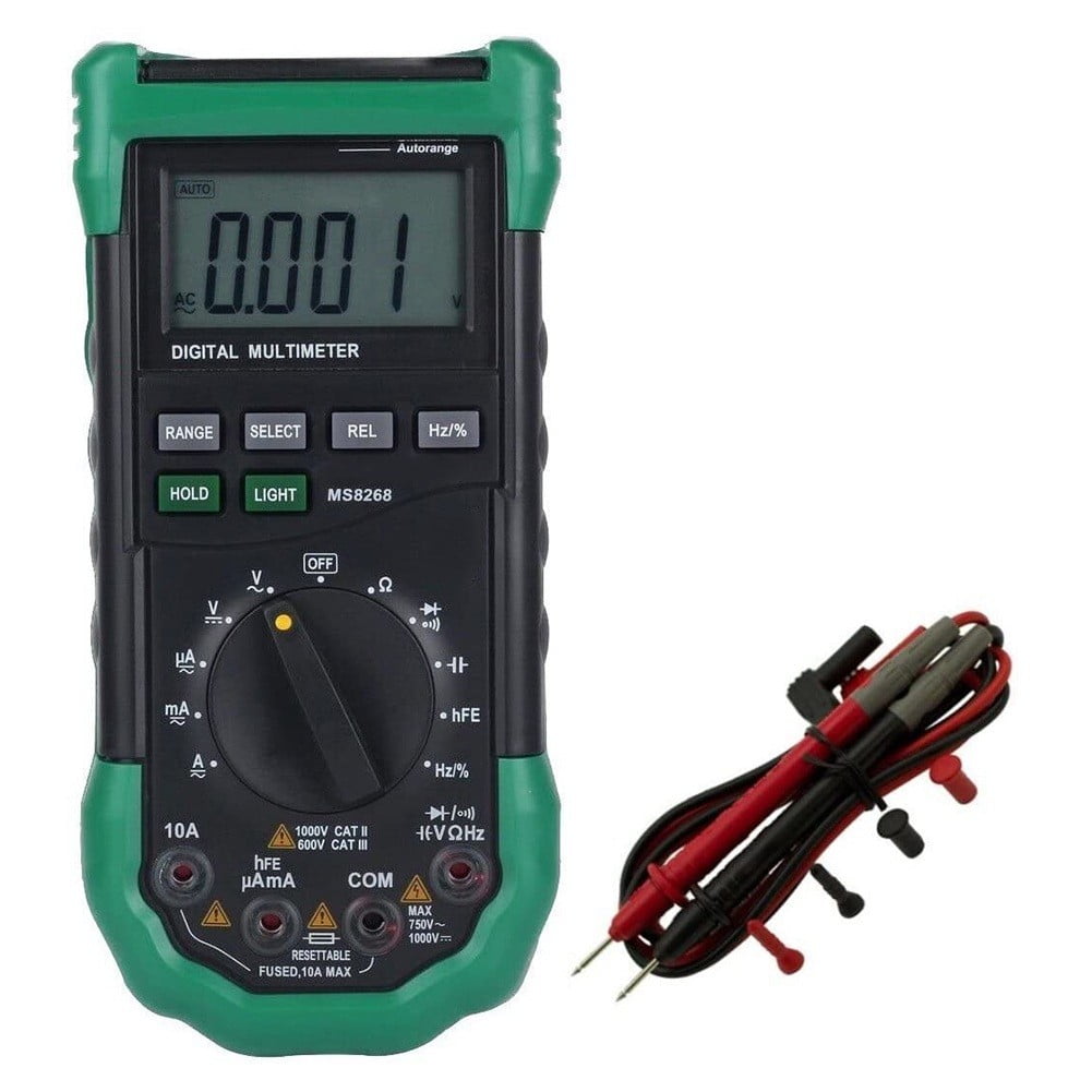For Ms8268 Multi Functional Digital Voltmeter With Detachable Rubber ...