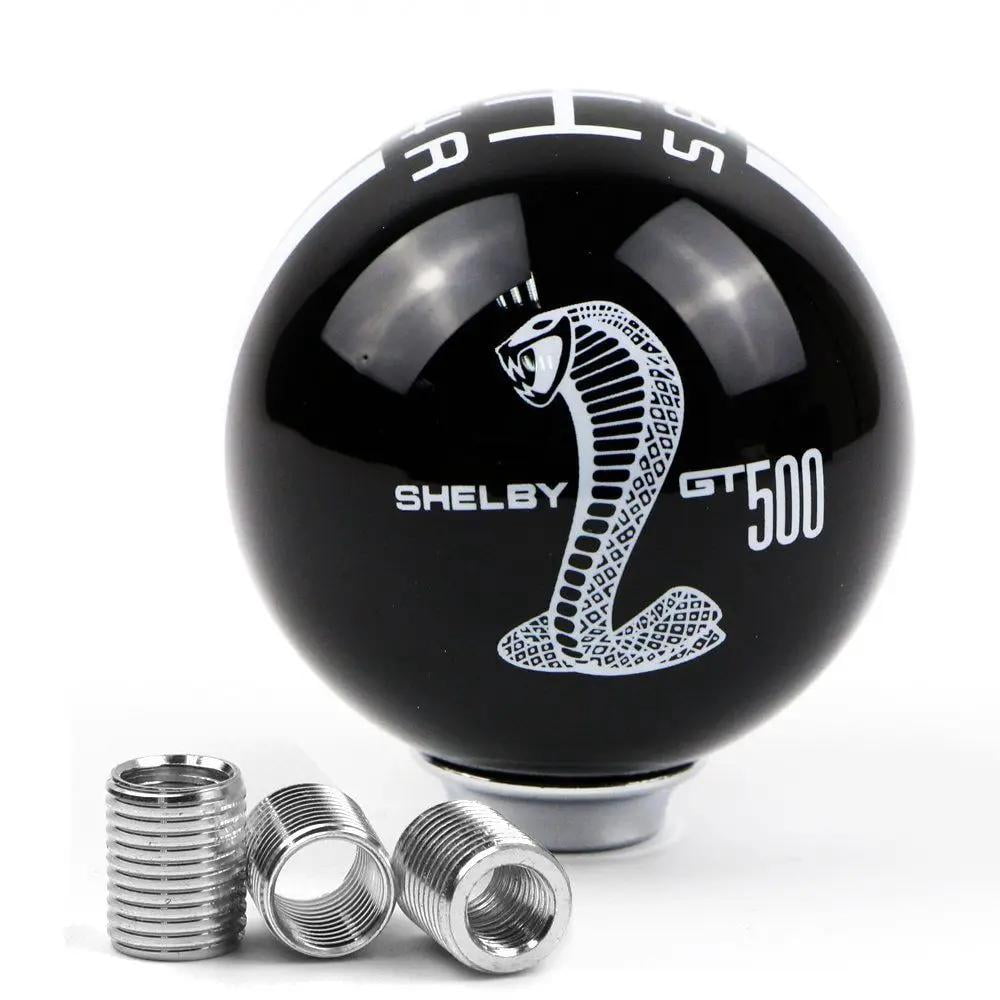 For Mustang Car Gear Shift Knob 5 Speed Cobra Logo Manual Handle Ball ...