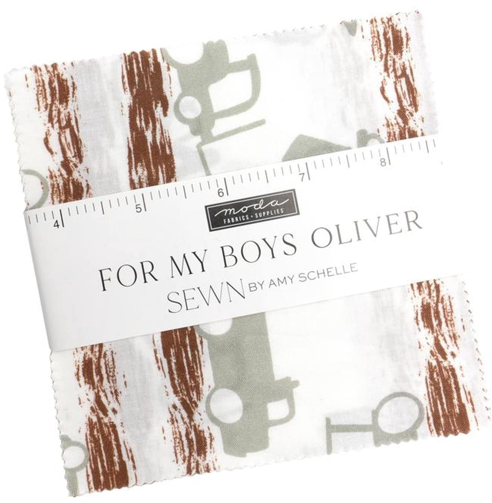 For My Boys Oliver Moda Fabrics Charm Pack by Amy Schelle; 42 5-inch ...
