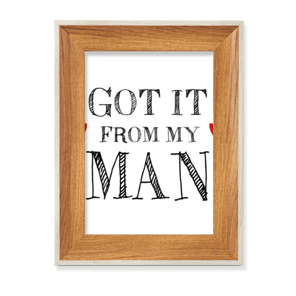 For My Woman Got It From Present Desktop Wooden Photo Frame Display ...