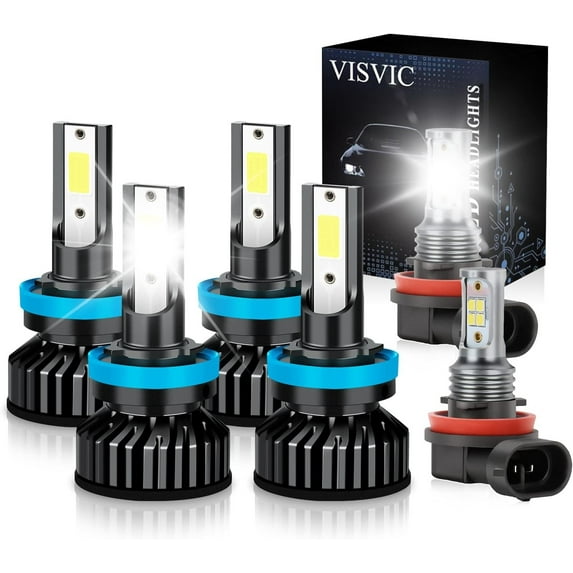 For NISSAN Rogue 2014 2015 2016 H11 LED Headlight High Low Beam Fog ...