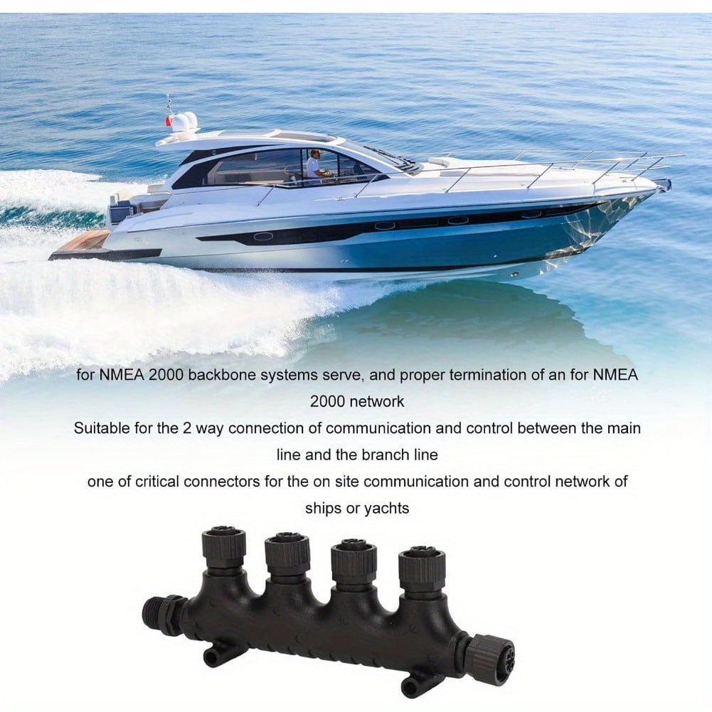 For NMEA 2000 4 Port T Connector, For NMEA 2000 N2K 4 Ports Tee ...