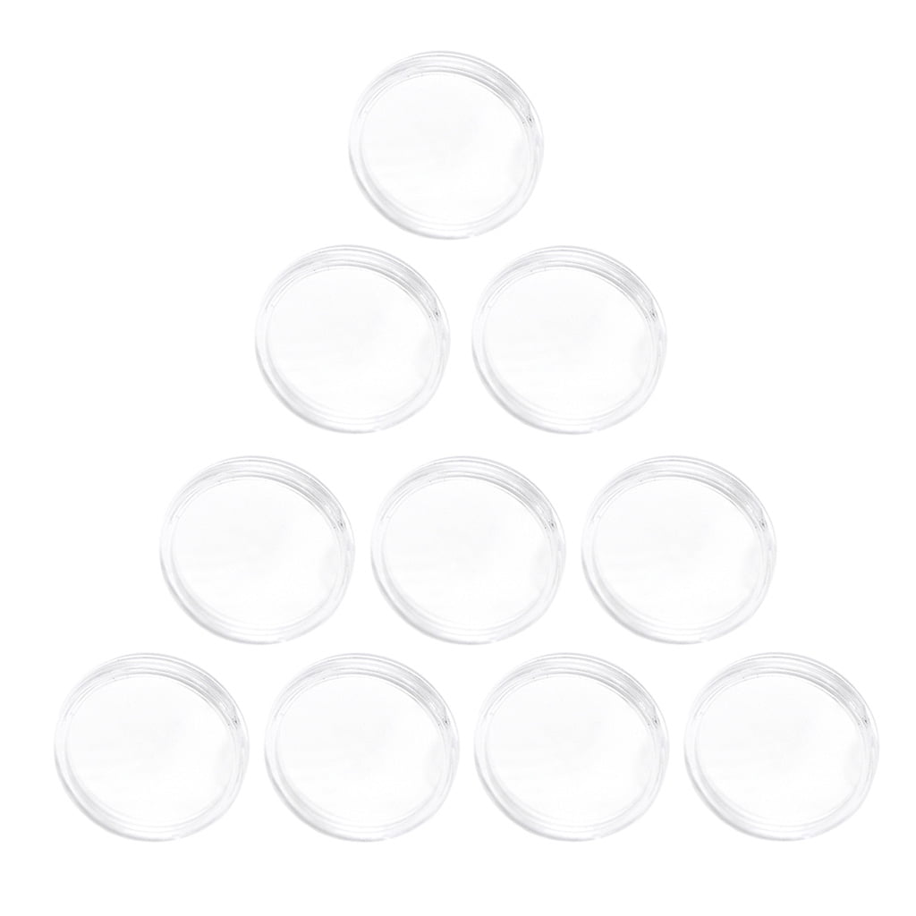 For NTAG215 RFID Round Transparent Plastic Coin Capsules Case 25mm ...