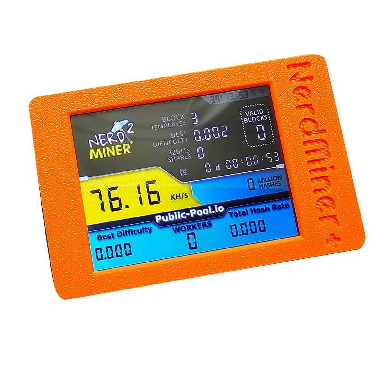 For Nerdminer 77k S Hashrate With 2 8 Inch Screen Btc Lottery Solo Miner Bitcoin Nerd Miner For