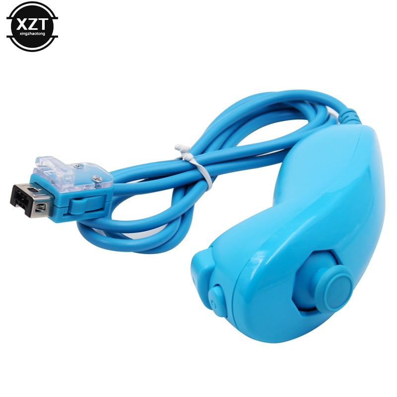 For Nintendo Wii Game Controller 5 colors Nunchuck Hand Curved Game ...