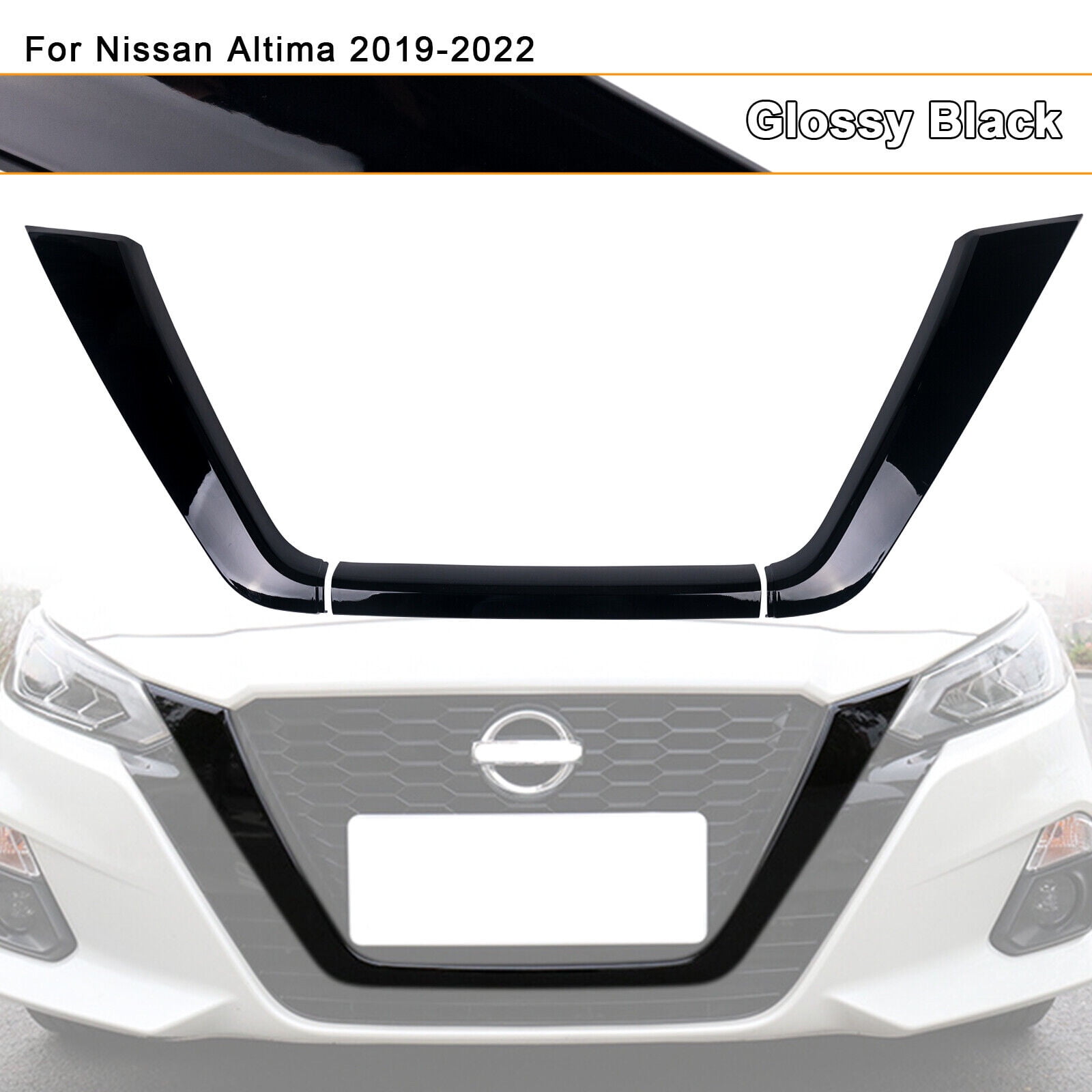 Glossy Black JDM Style Grill Accessories for Nissan Altima 2019-2022 ...