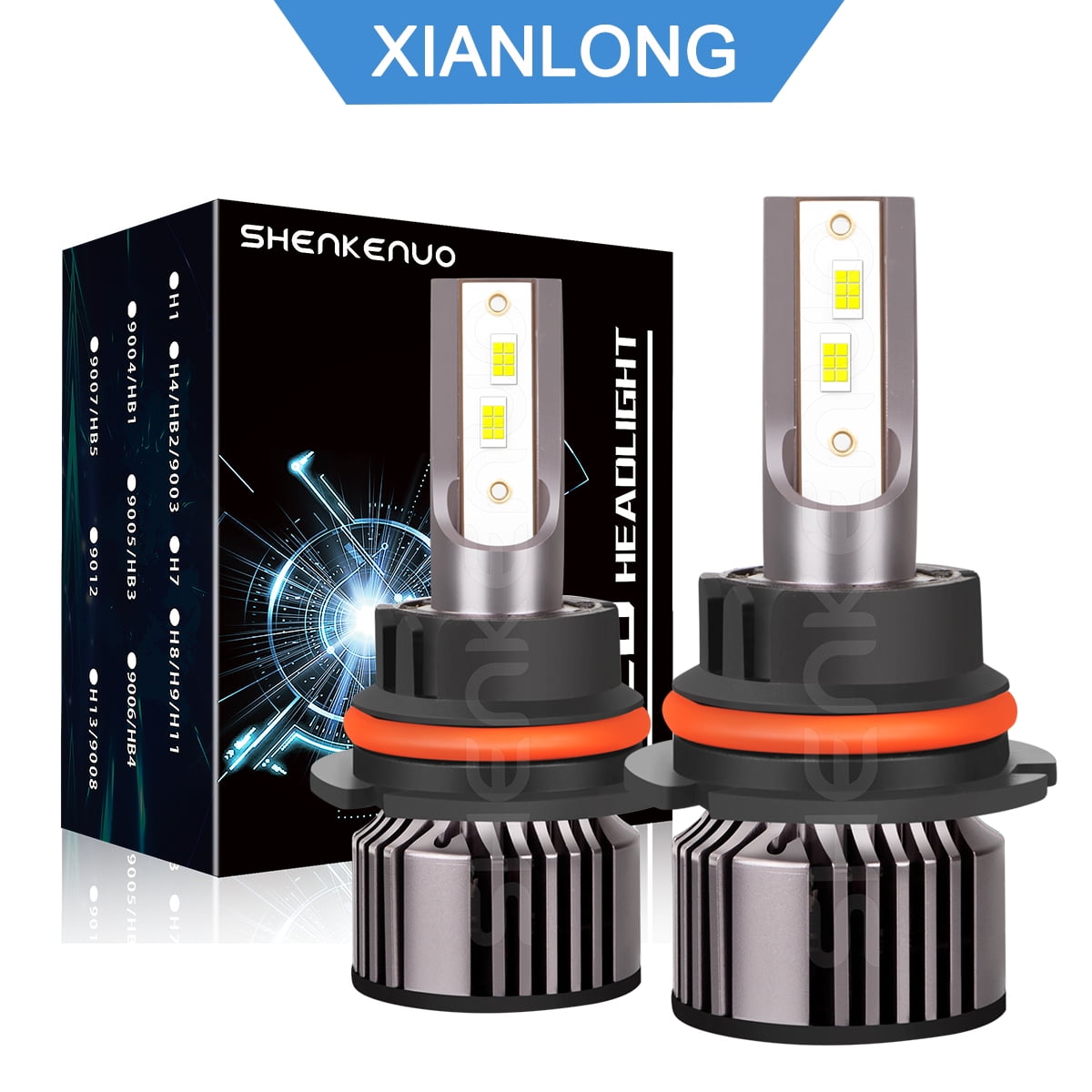 For Nissan Frontier 1998-2019 LED Headlight Bulbs 9007 HB5 High Low ...