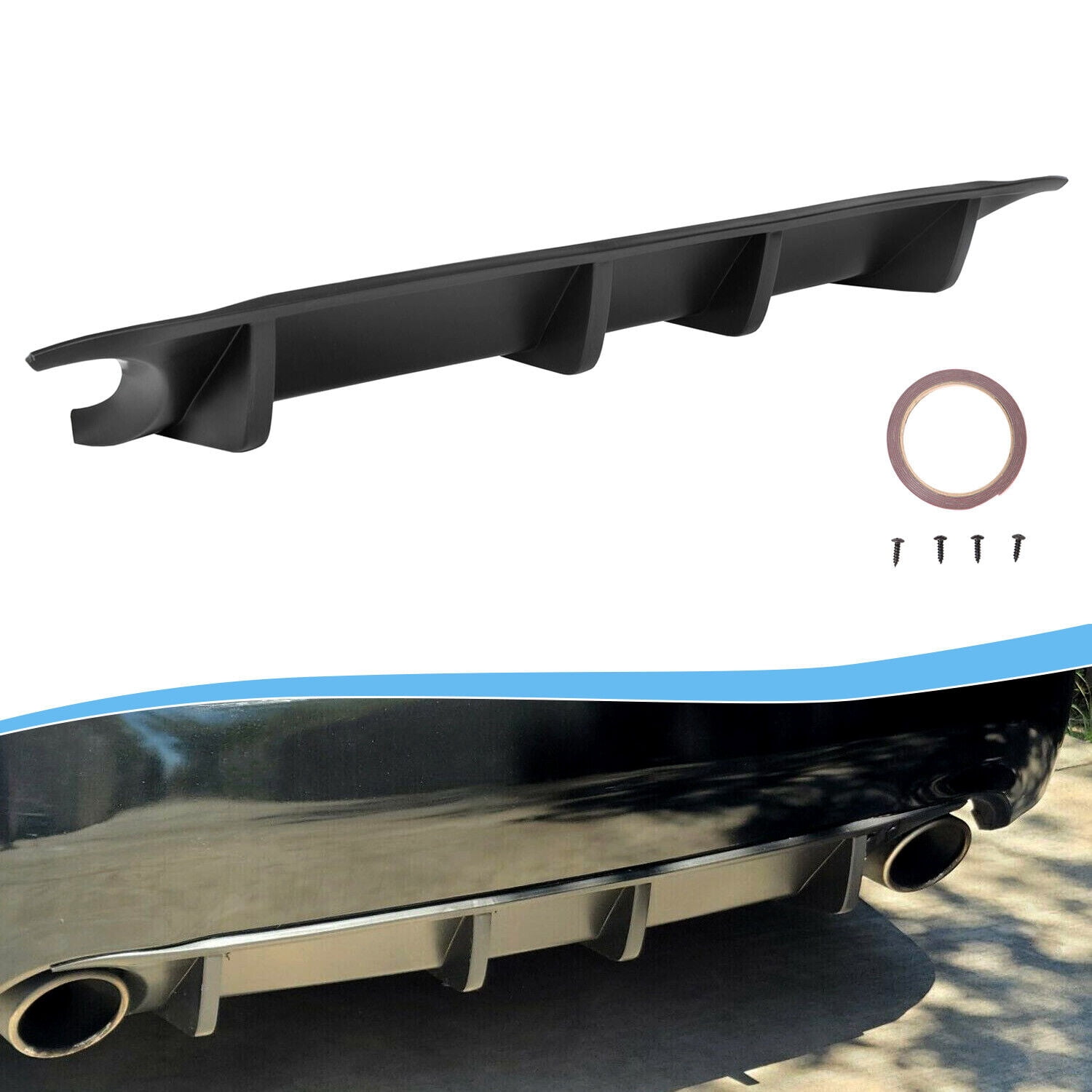For Nissan Maxima 09-2015 7th Gen 4Door Rear Lower Bumper Lip Diffuser ...