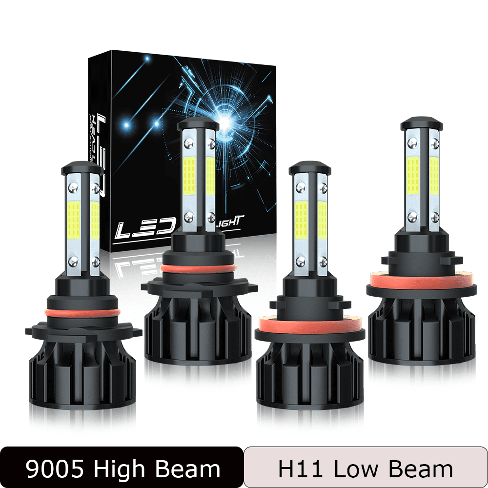 For Nissan Maxima 2009-2014 LED Headlight Combo 9005 High Beam + H11 Low Beam Kits 4Pcs 6000K ...