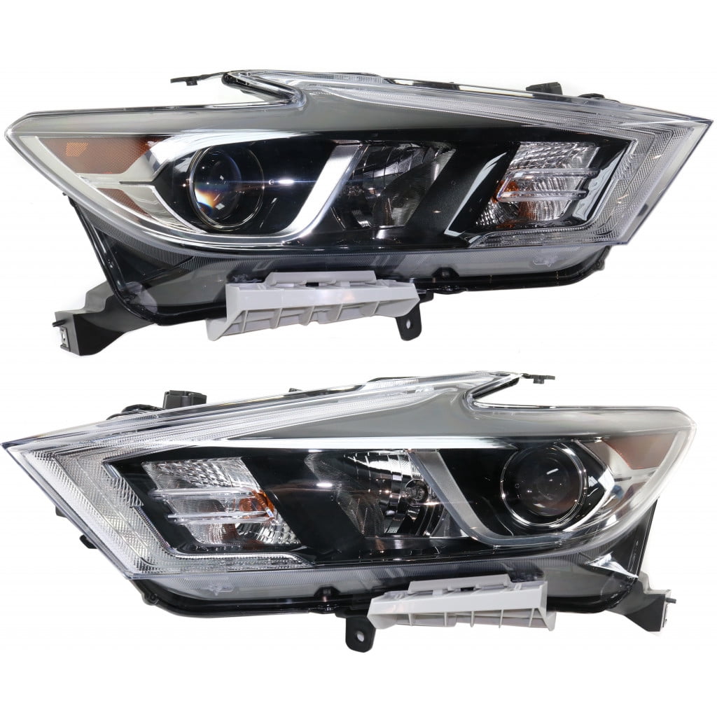 For Nissan Maxima Headlight Assembly 2016 2017 2018 Pair Driver and ...