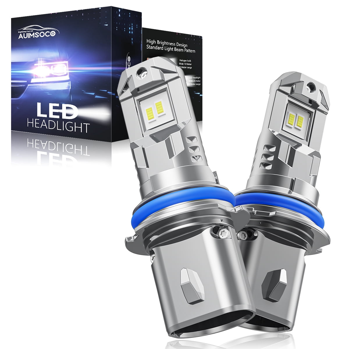 For Nissan Pathfinder 1990-1999 Pair 9004 HB1 LED Headlight Bulbs High ...