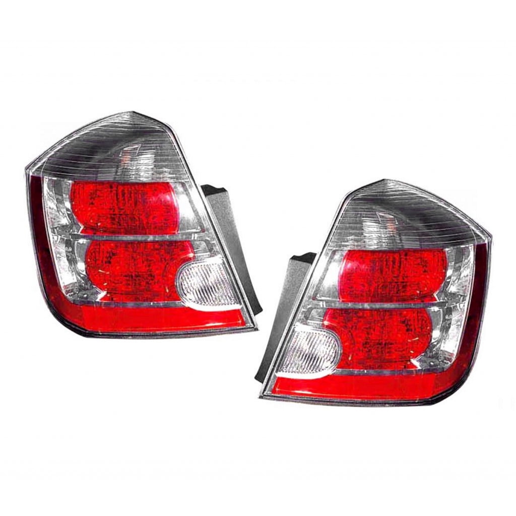 For Nissan Sentra Tail Light 2007 2008 2009 Pair Driver and Passenger Side 2.0L For NI2818114 NI2819114 26555 ET00B 26550 ET00B