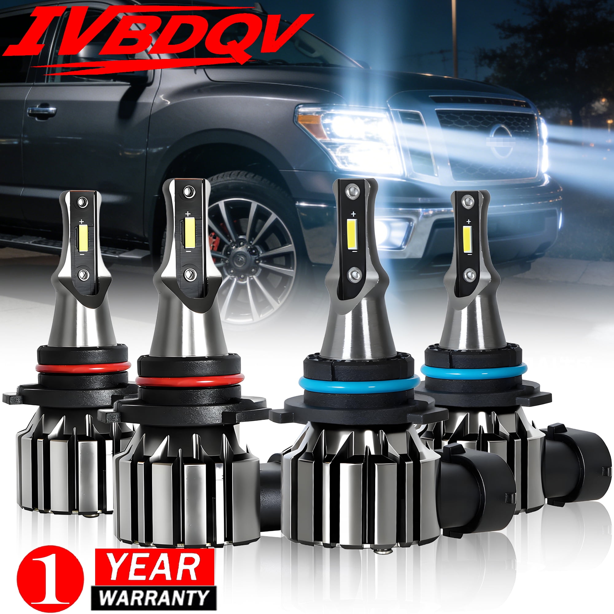 For Nissan Titan 2004-2009 2010 2011 2012 2013 2014 2015 LEDHeadlight ...