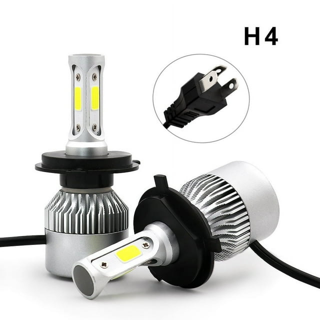 For Nissan Versa 2007 2008 2009 2010 2011 2012 2013 LED Headlight Bulbs 9003 H4 High and Low ...