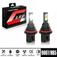 For Nissan Versa Note 2014-2019 - 9007 LED Headlight High Low Beam ...