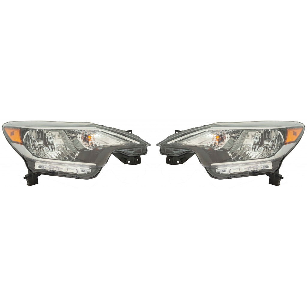 For Nissan Versa Note Headlight Assembly 2017 2018 2019 Pair Driver and ...