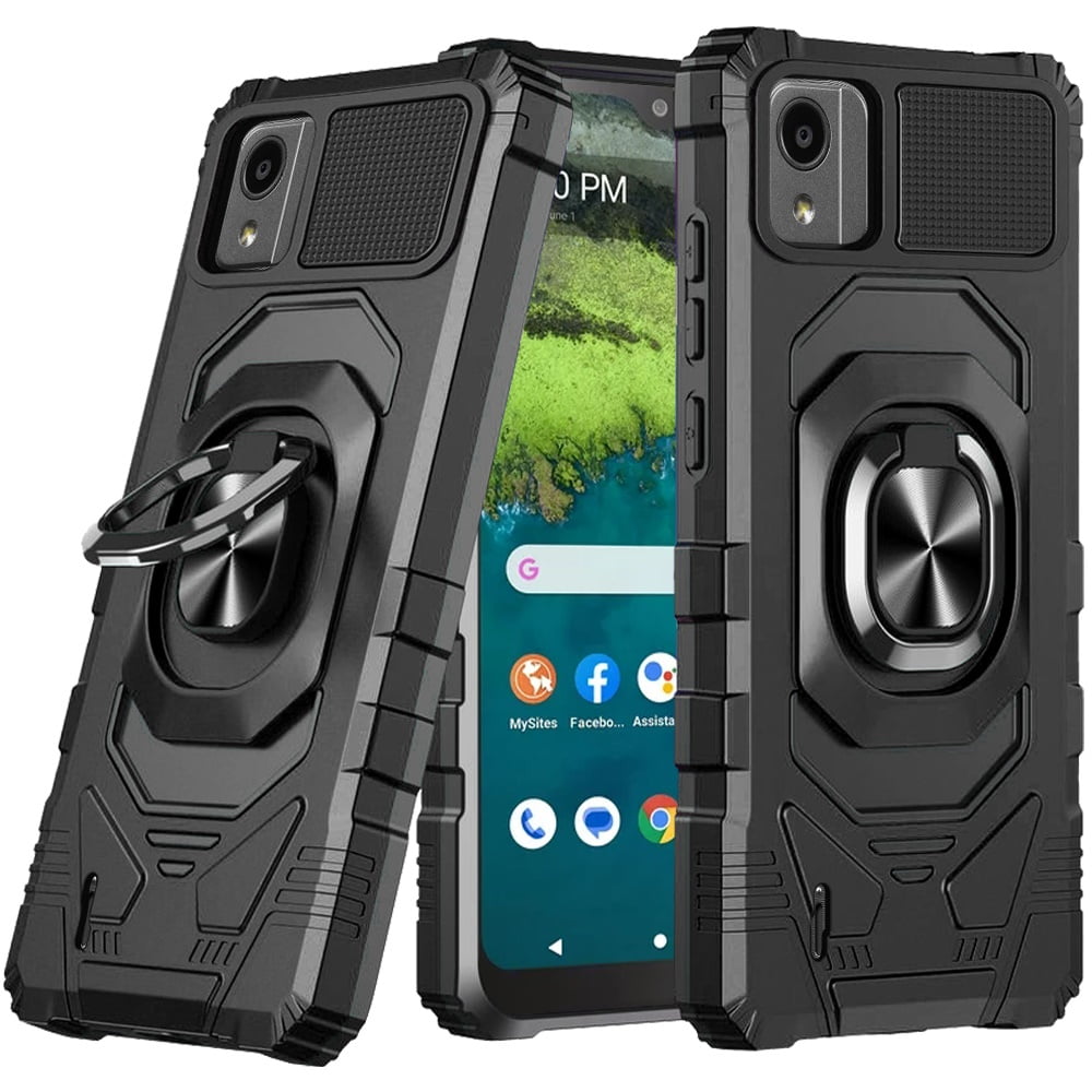 For Nokia C110 N156DL Robotic Ring Kickstand Cover Phone Case - Black ...